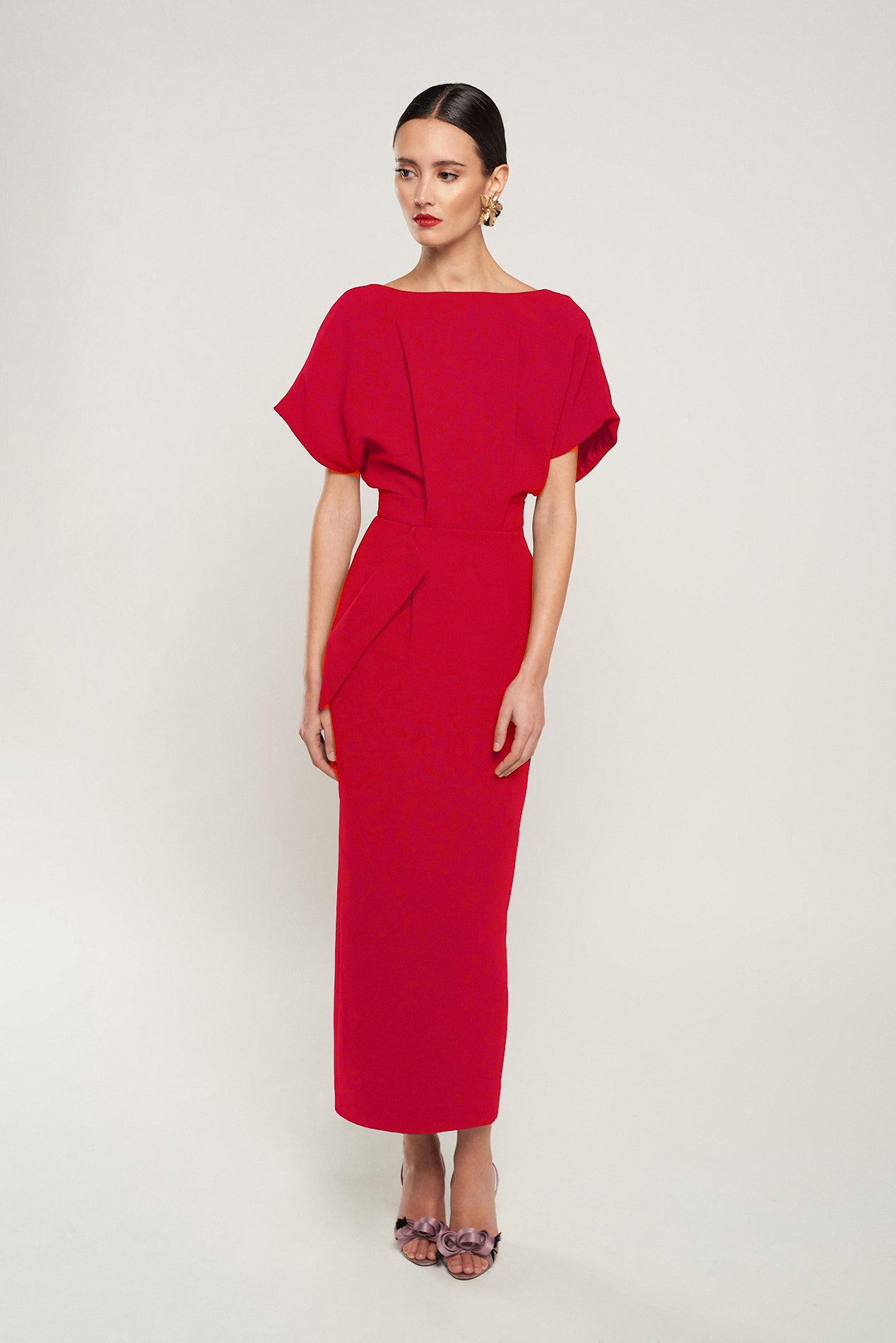 Margot red guest dress – Boüret