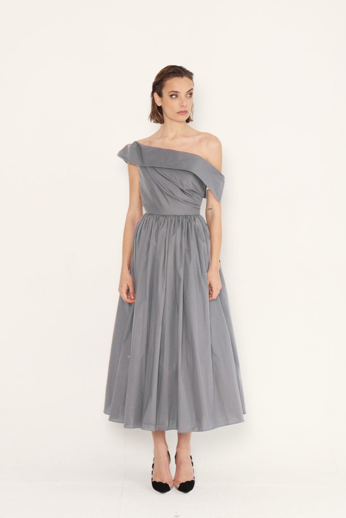 Grey Chelsea Guest Dress – Boüret